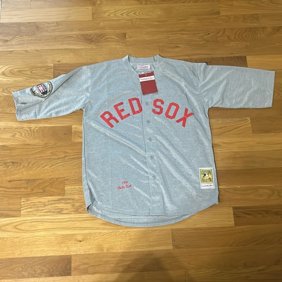 Mitchell & Ness | Shirts | Mitchell Ness Babe Ruth Red Sox Jersey ...